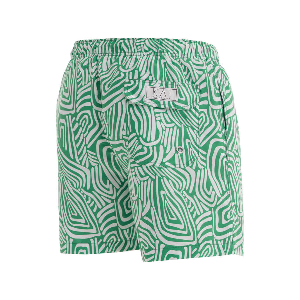 Green Labyrinth Swim Shorts – Kai Collections